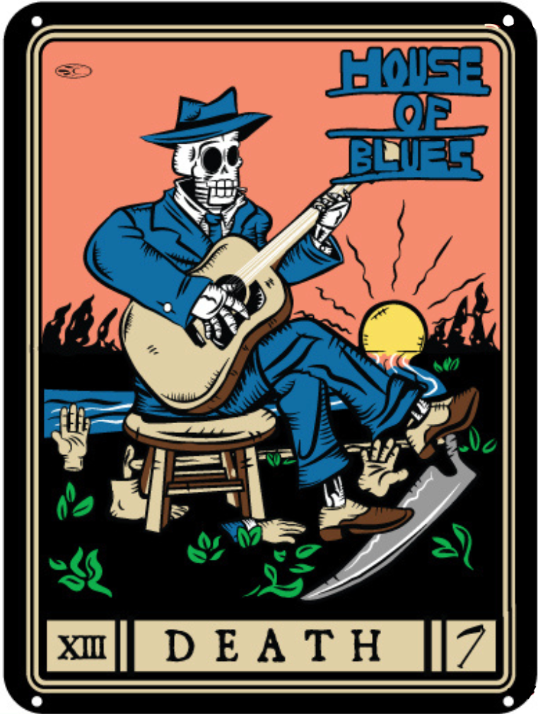 Crossroads Tin Sign – House of Blues Gear Shop